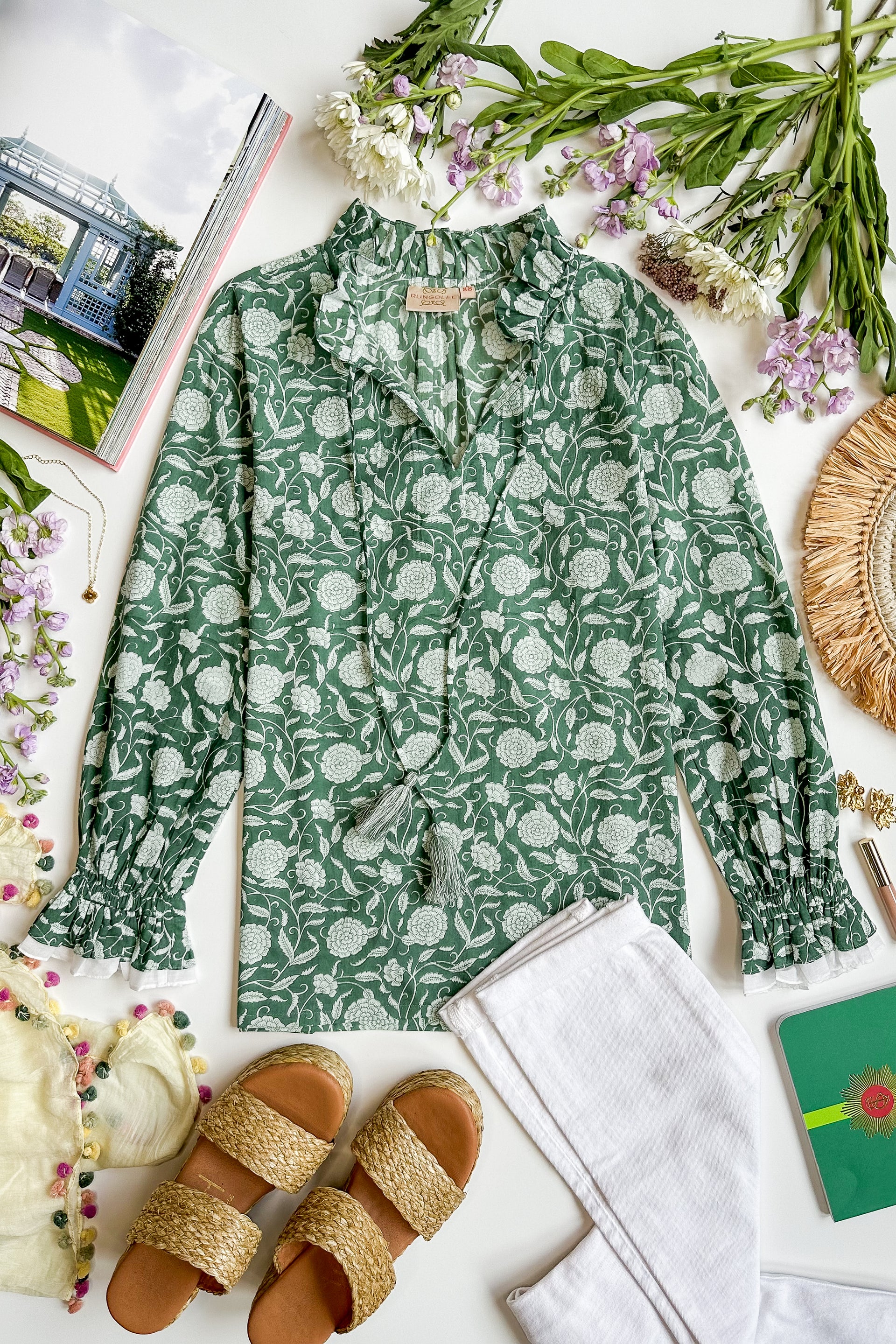 Francesca Full Sleeve Cotton Blouse – Rungolee Store